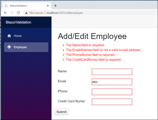 Understand Validation In Blazor Apps