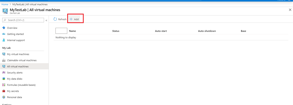 Set Up Azure Dev Test Lab for SharePoint 2019