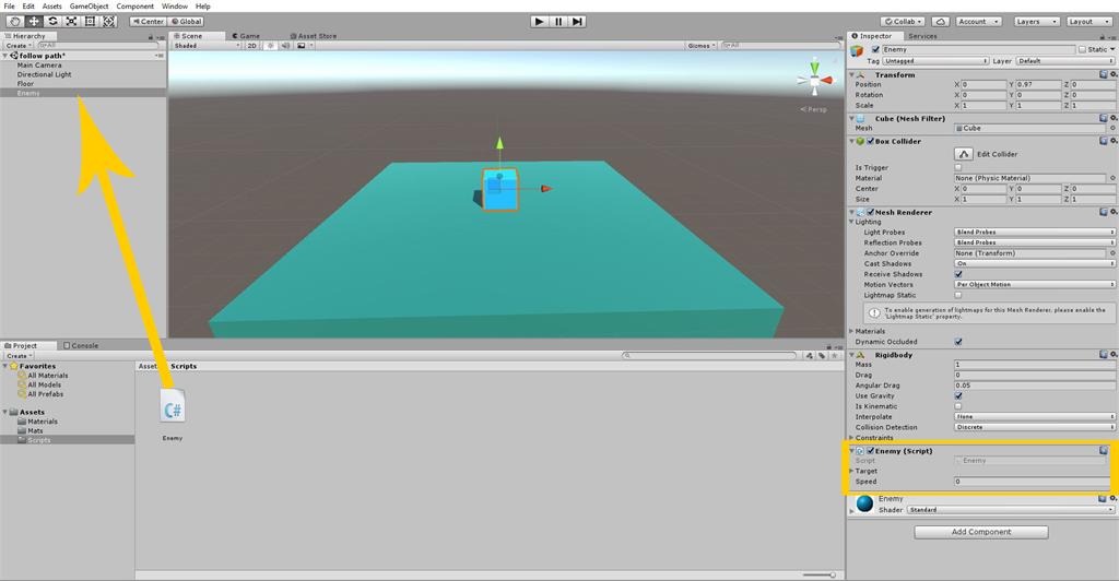 Object Follow A Path Using C# Scripts In Unity