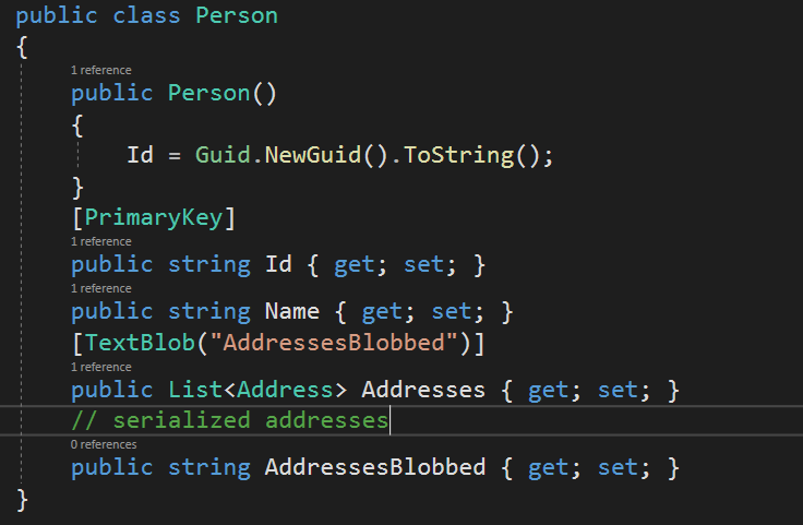 Insert A List Of Items Into A Single Row In Xamarin Forms Sqlite Db