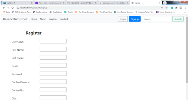 Django Crud And User Authentication With Django Class Based View And Postgresql Database Server