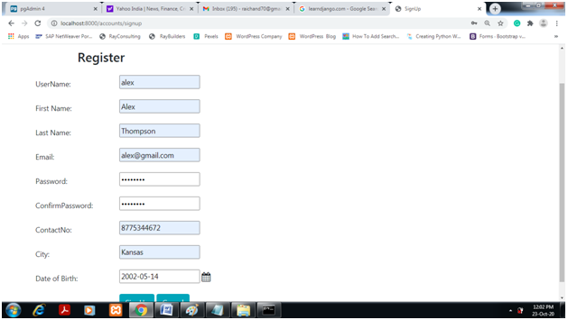 Django Crud And User Authentication With Django Class Based View And Postgresql Database Server