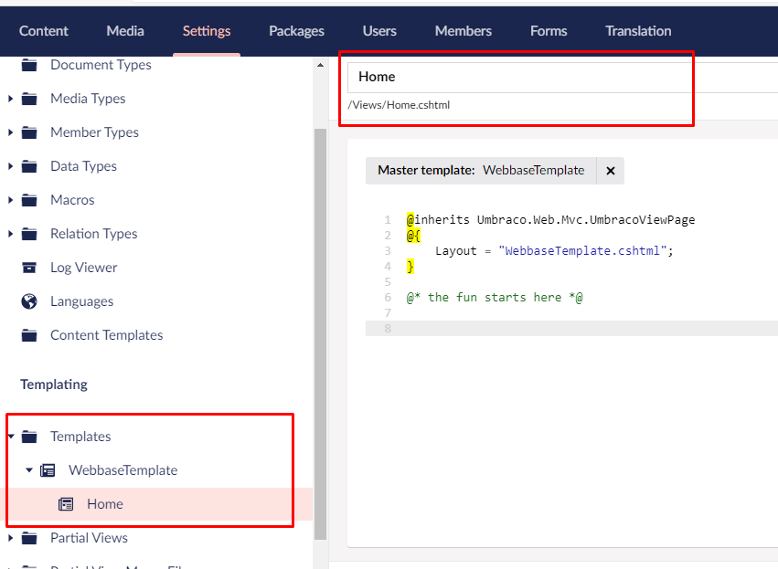 Learn Creation Of Templates Document Types And Content Page In Umbraco Cms 3392