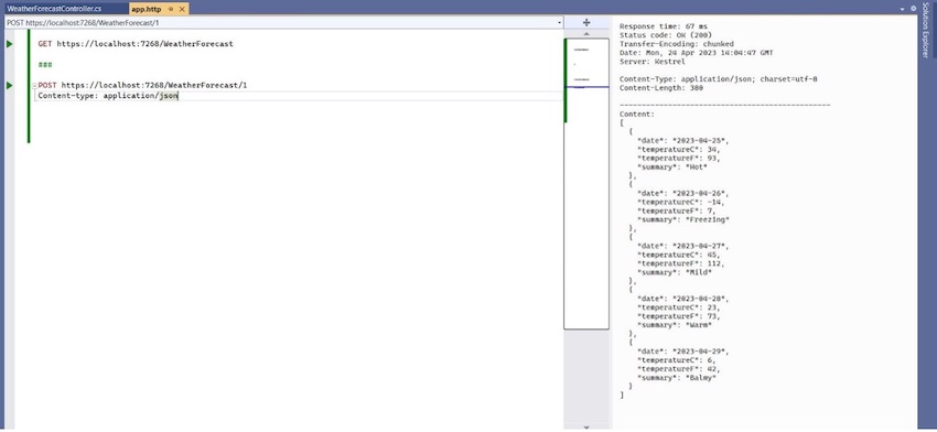 Testing REST APIs From Visual Studio 2022