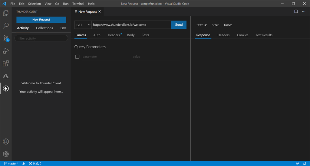 Thunder Client - An API Testing Extension Thunder Client - An API Testing Extension