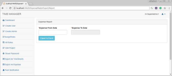 TimeSheet Project Using ASP.NET MVC 5