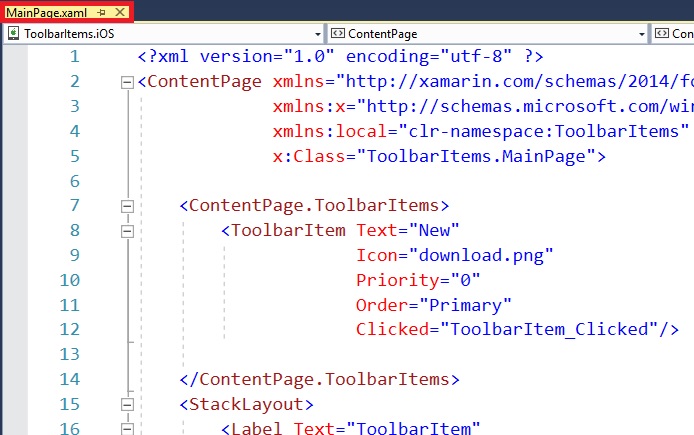 How To Apply Toolbaritems Navigation In Xamarinforms Application