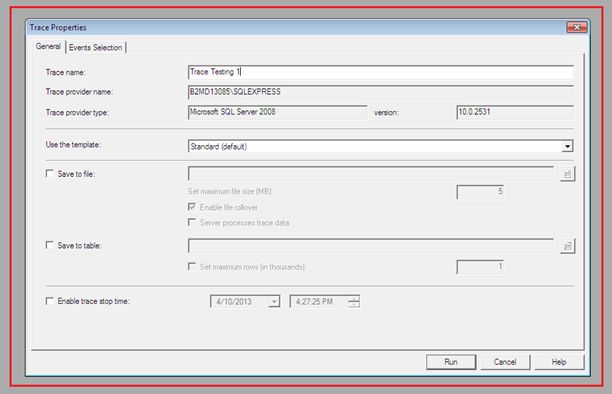 Trace Database Transaction Using SQL Profiler