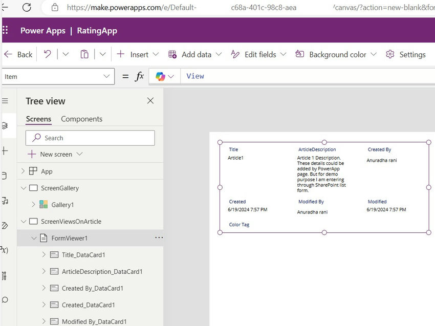 Tracking Visits and Visitor Details on PowerApps Page