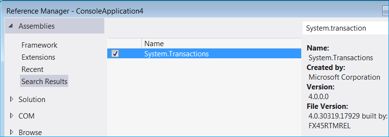 Transaction In .NET