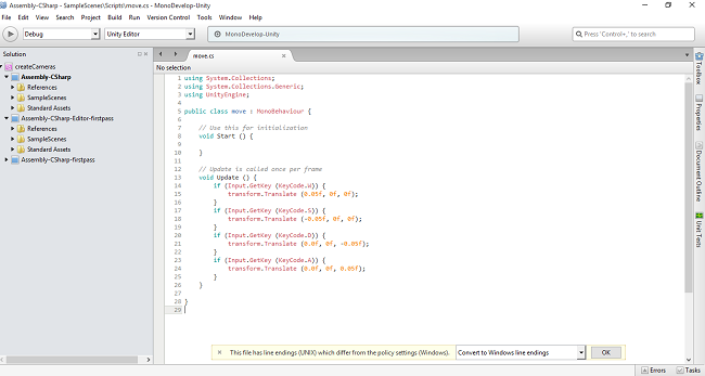 Transforming Objects Using C Scripts In Unity