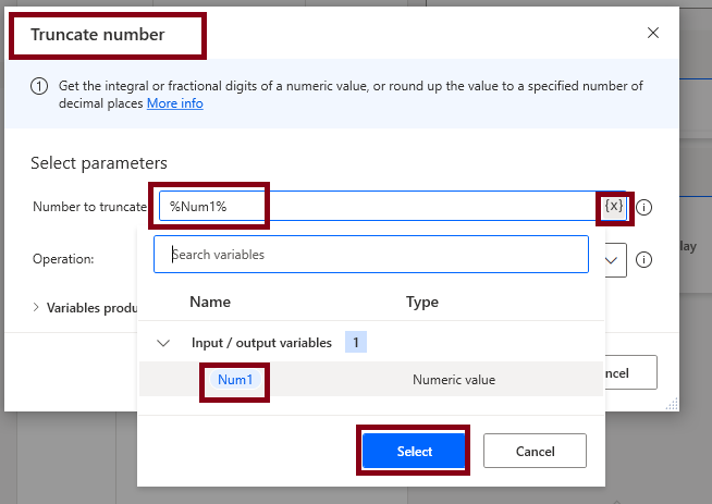 Truncate Number Action In Desktop Flow Using Microsoft Power Automate 