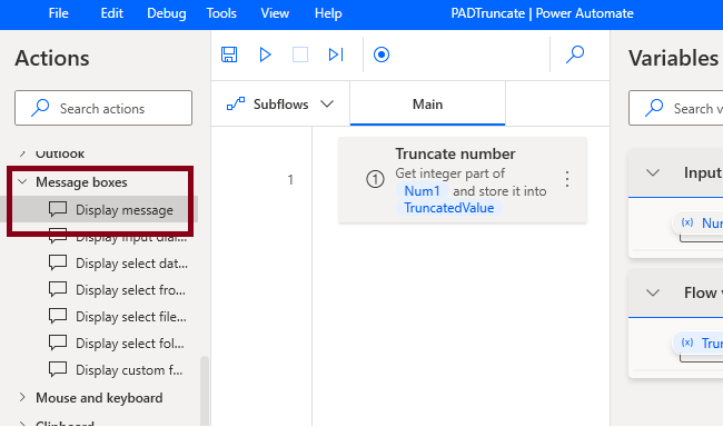Truncate Number Action In Desktop Flow Using Microsoft Power Automate