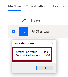 Truncate Number Action In Desktop Flow Using Microsoft Power Automate