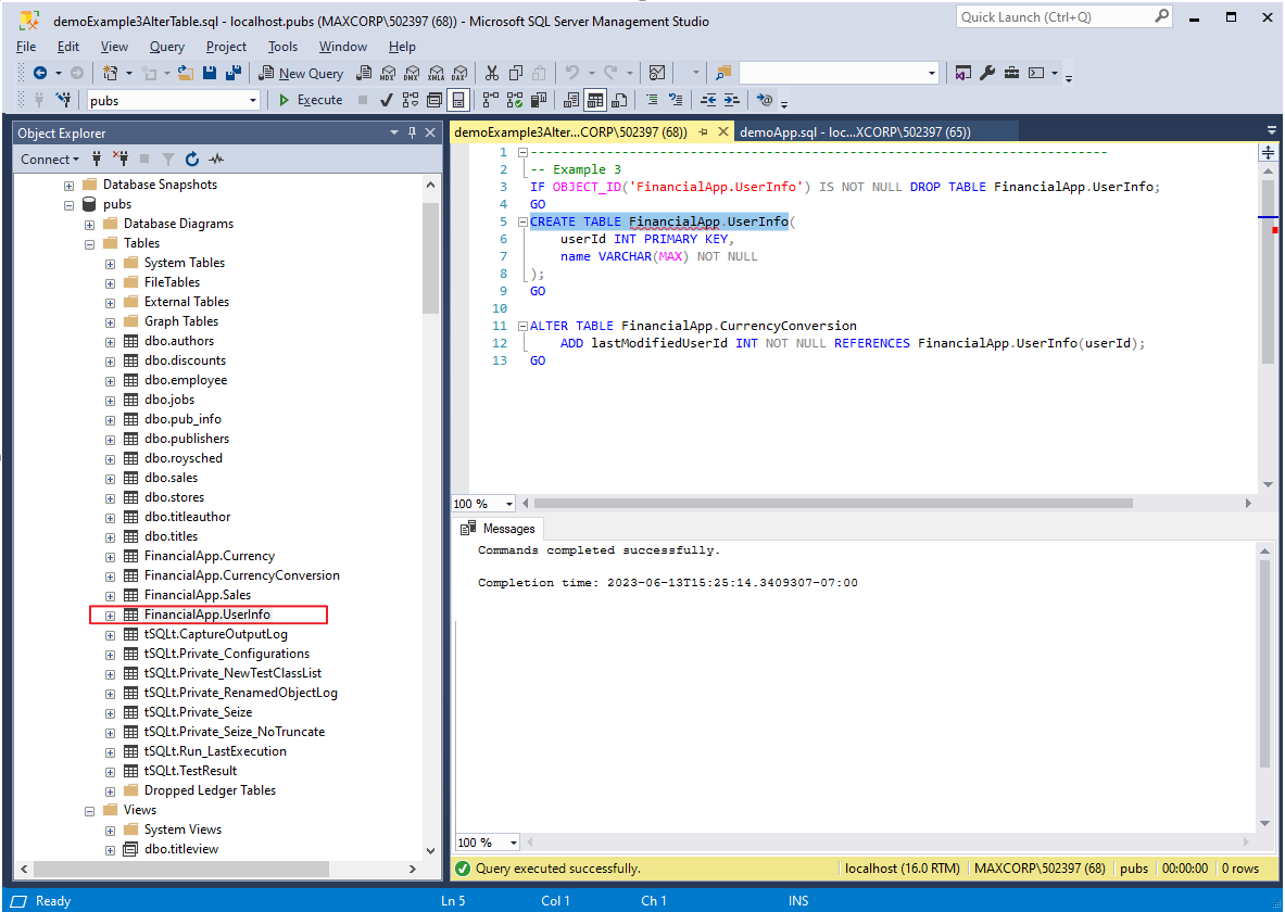Unit Test (2) --- TSQLT