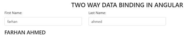 Two Way Data Binding In Angular