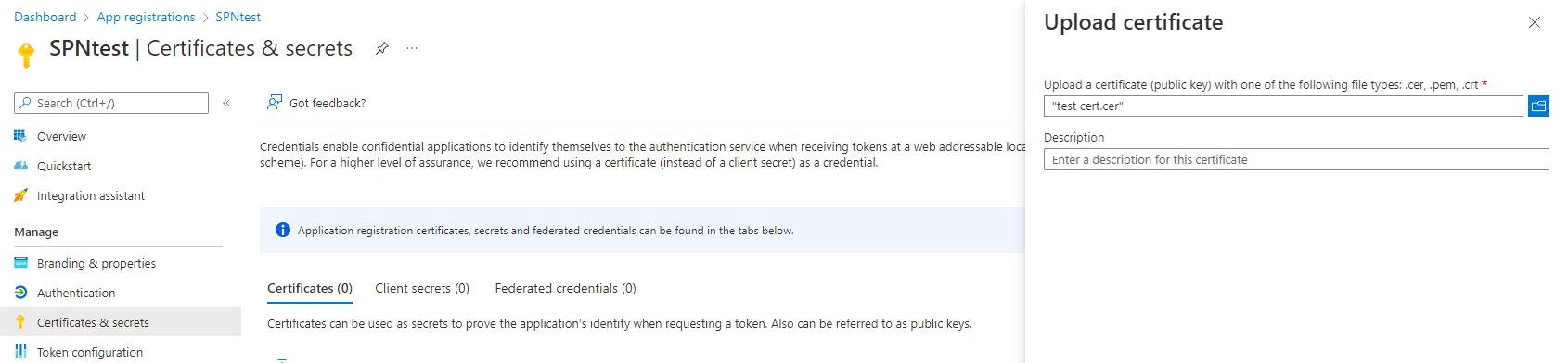 Types Of Service Principals Authentication Methods