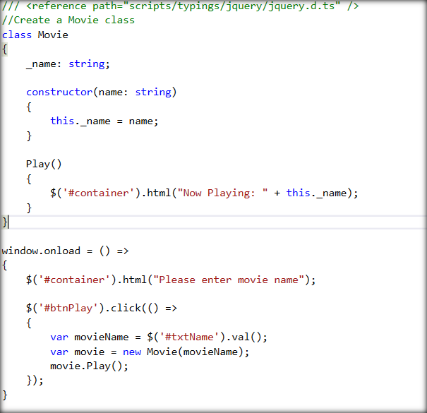 TypeScript With JQuery
