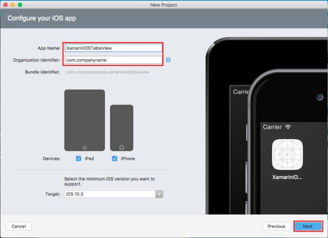 UITableView in Xamarin iOS App