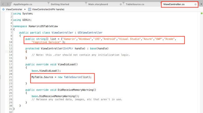 UITableView in Xamarin iOS App