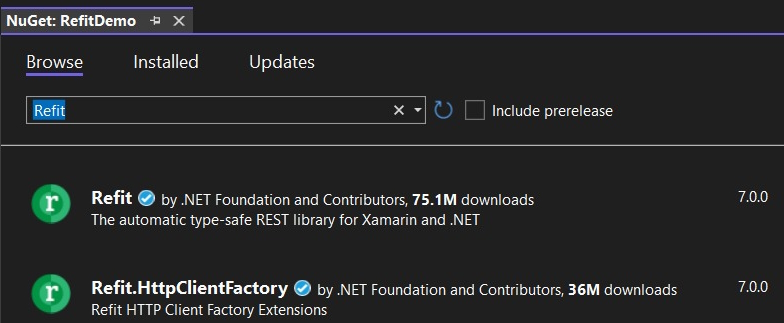 Understand the Refit in .NET Core