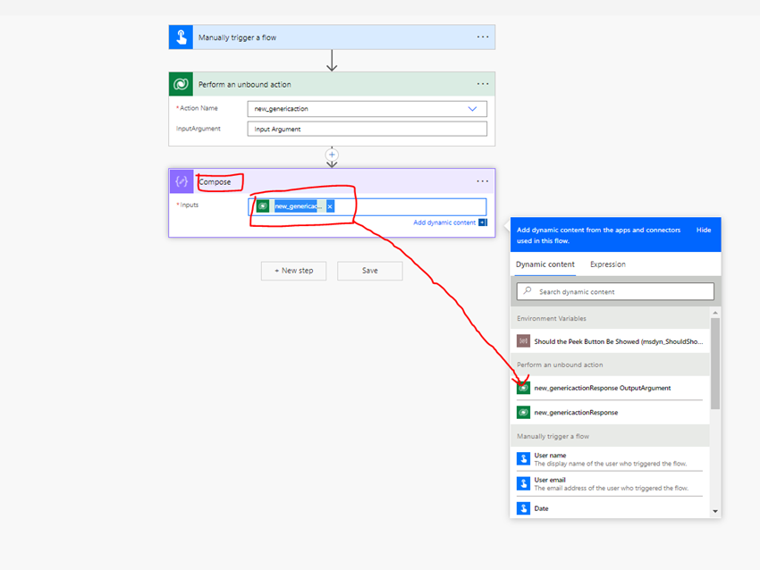 Understand UnBound Action In Power Automate