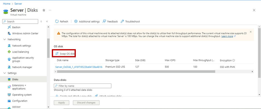 Understanding Azure VM Swap OS Disk