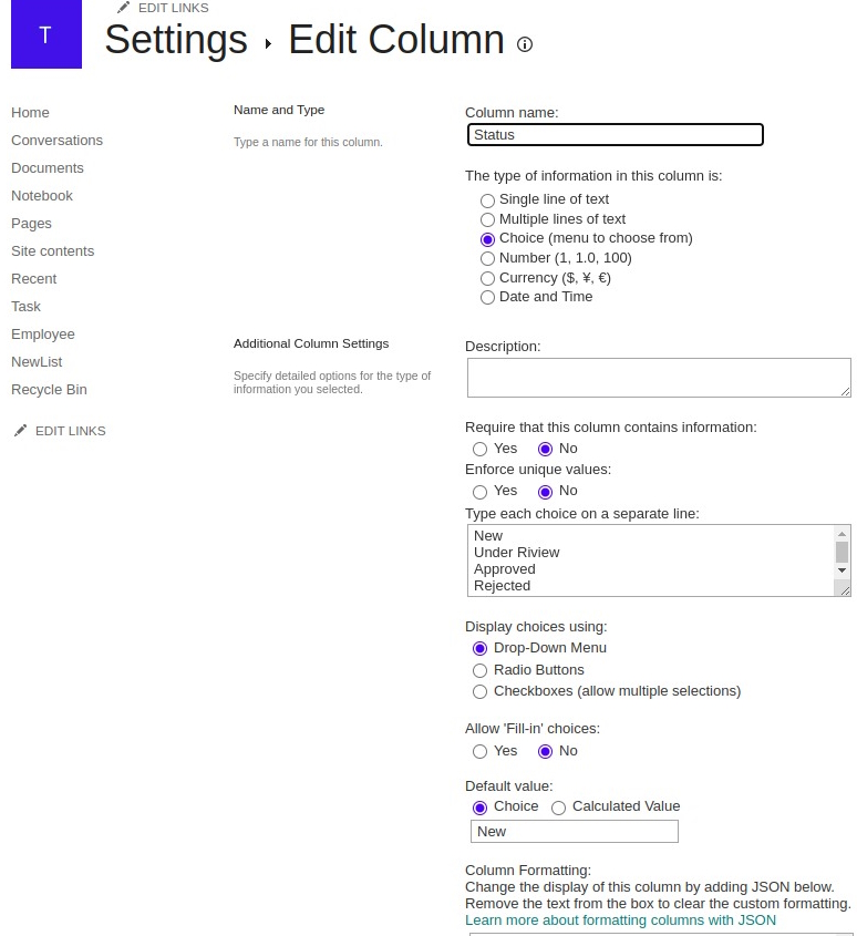 Understanding List Column Data Types in SharePoint