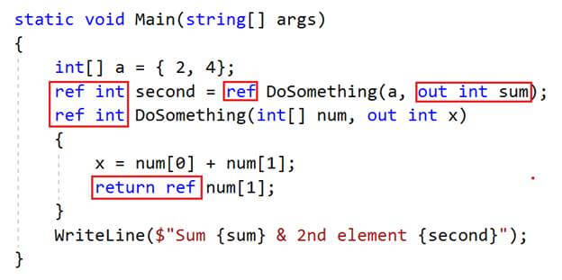 Understanding Ref And Out With C 7