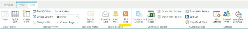 Understanding RSS Feeds in SharePoint