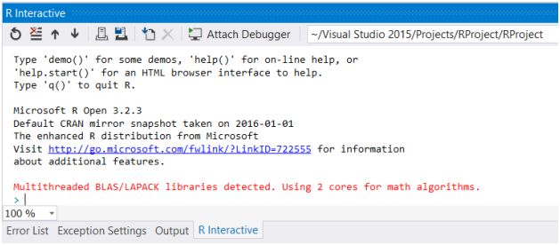 Understanding The Visual Studio IDE For R Language