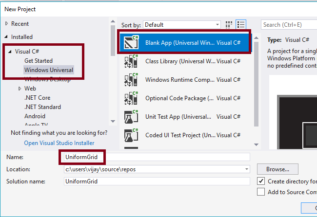Uniformgrid Control In Uwp 