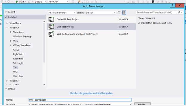 Unit Testing With MS Tests In C#