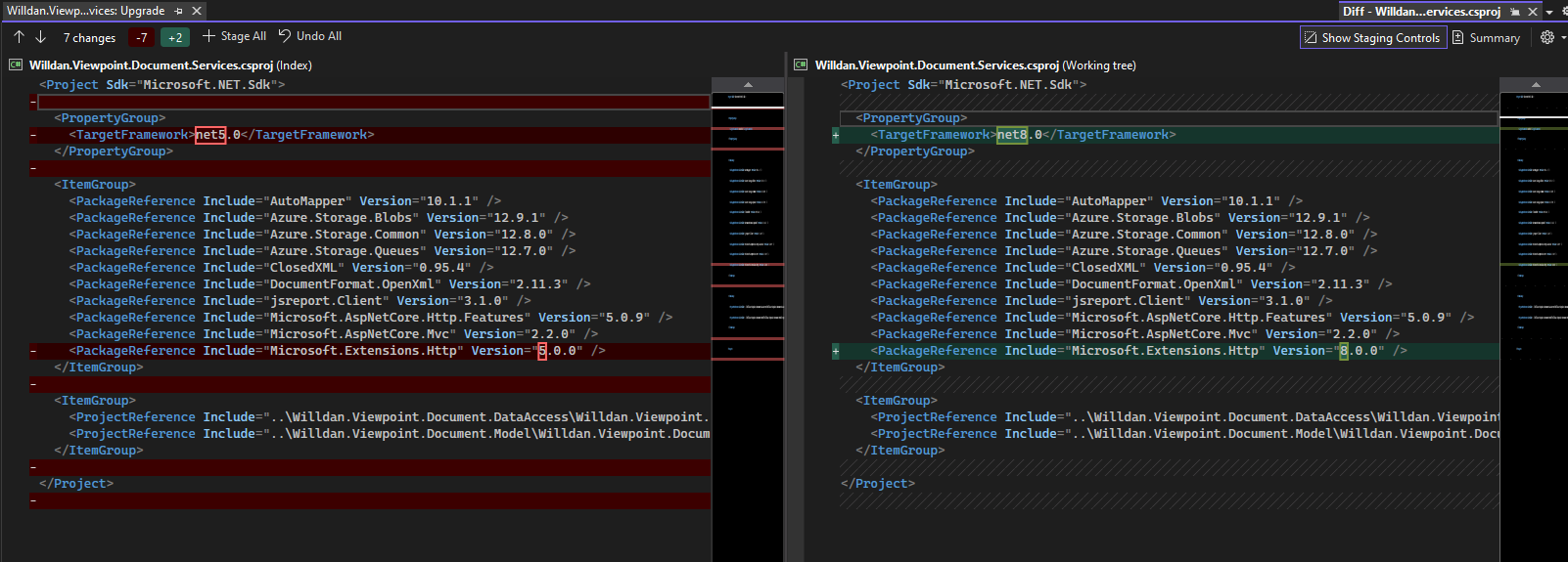 Upgrade Web App From 5 0 3 1 To 8 0 By Ms Upgrade Assistant