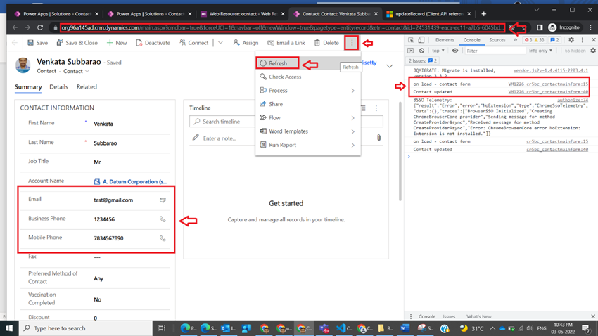 Update Record Using XRM WebAPI With Webresource In Dynamics CRM
