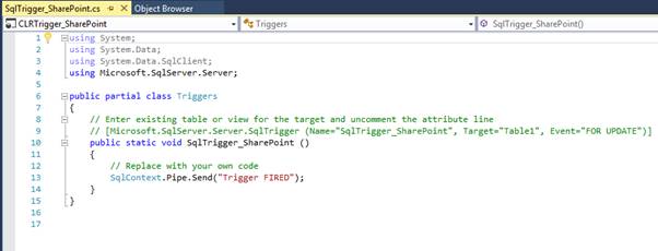 Update SQL Server Data To SharePoint Using CLR Trigger And SharePoint Client Object Model