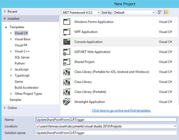 Update Sql Server Data To Sharepoint Using Clr Trigger And Sharepoint Client Object Model