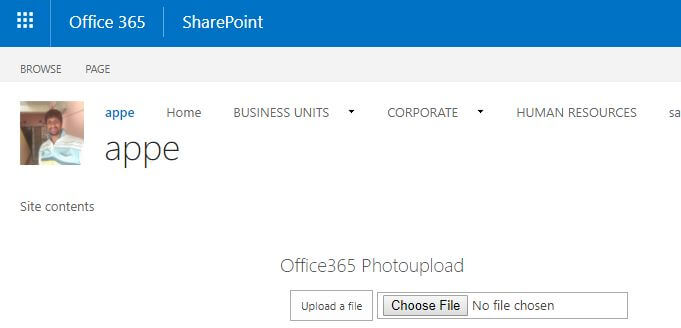 Upload And Set Office 365 Profile Image Using Microsoft Graph API