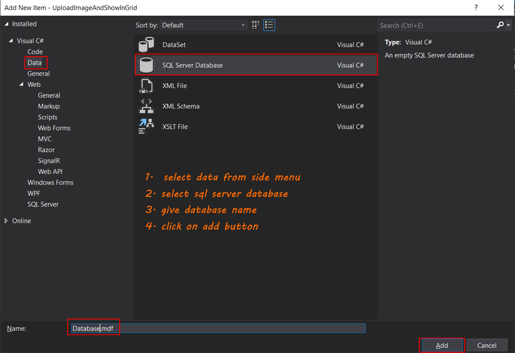 Upload Image, Save In Database, And Show In Gridview