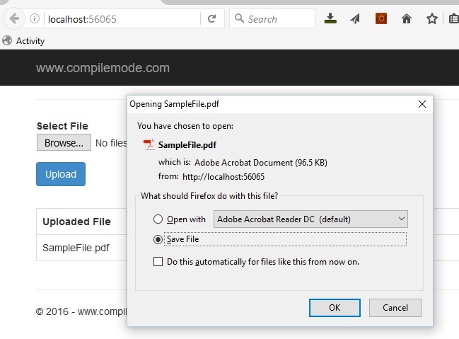 Uploading Downloading PDF Files In Binary Format Using FileResult In ... Uploading Downloading PDF Files In Binary Format Using FileResult In ...