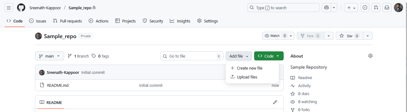 Uploading Files and Folders to GitHub