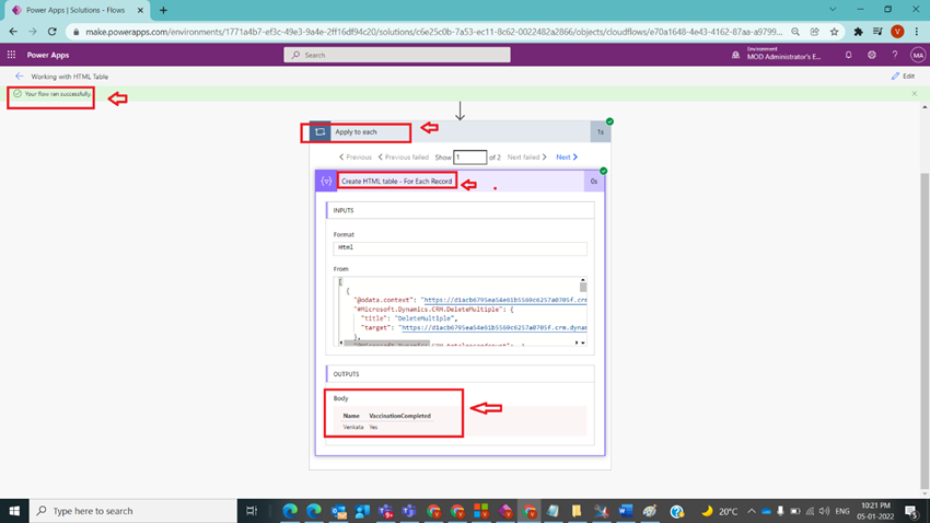 Usage Of HTML Table In Power Automate