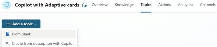 Use Adaptive Cards with Copilot