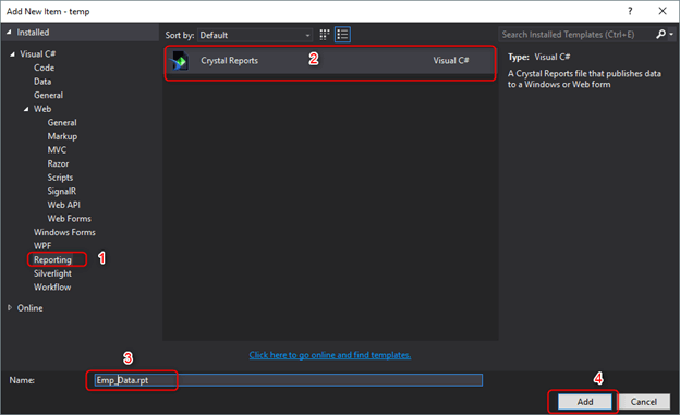 How To Use Crystal Report In MVC.NET