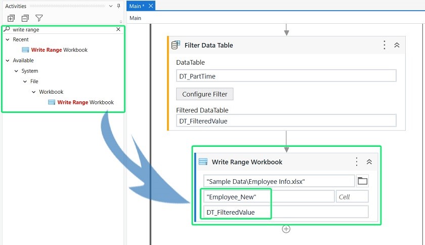 Use Of Filter Data Table Activity In Uipath