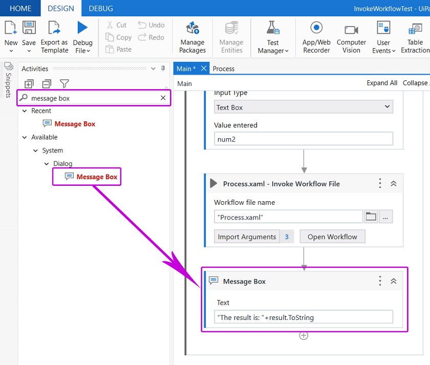 Use Of Invoke Workflow File And Arguments In Uipath