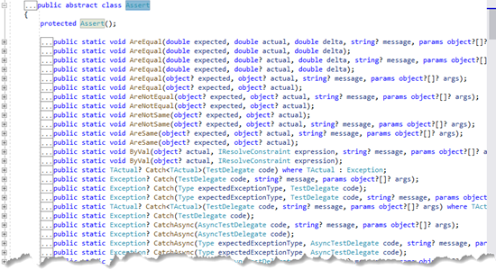 Using Arrange Act Assert Pattern And Assertions In Nunit