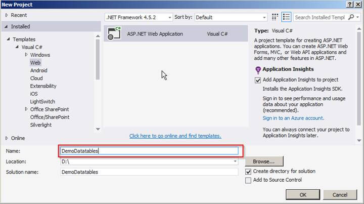 Using Datatables Grid With Aspnet Mvc