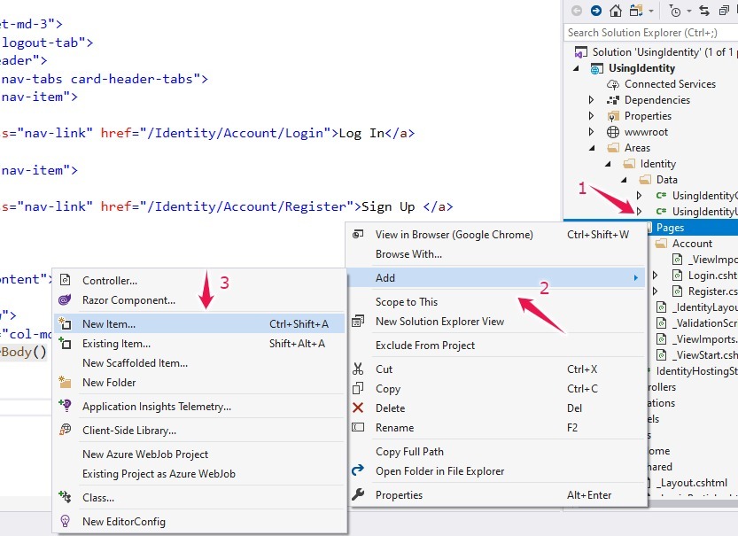 Using Identity In ASP.NET Core MVC Authentication