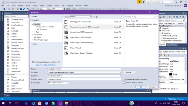 Using Linklabel In Windowsforms 7231